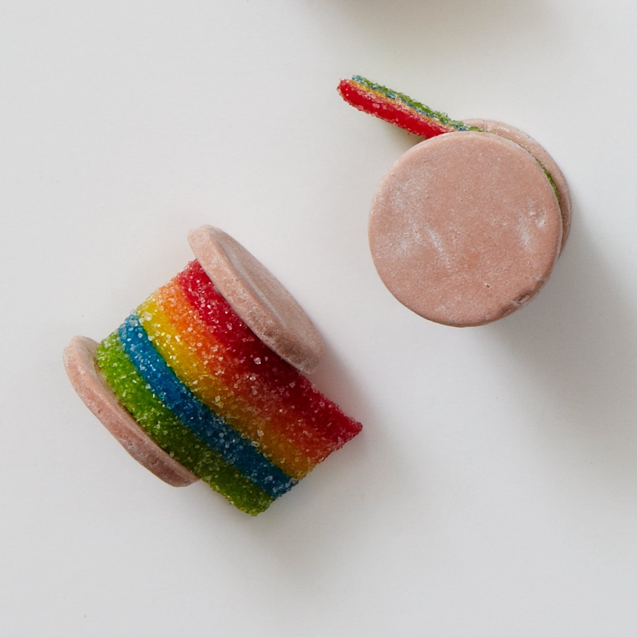 Roll-up spools with Necco wafers