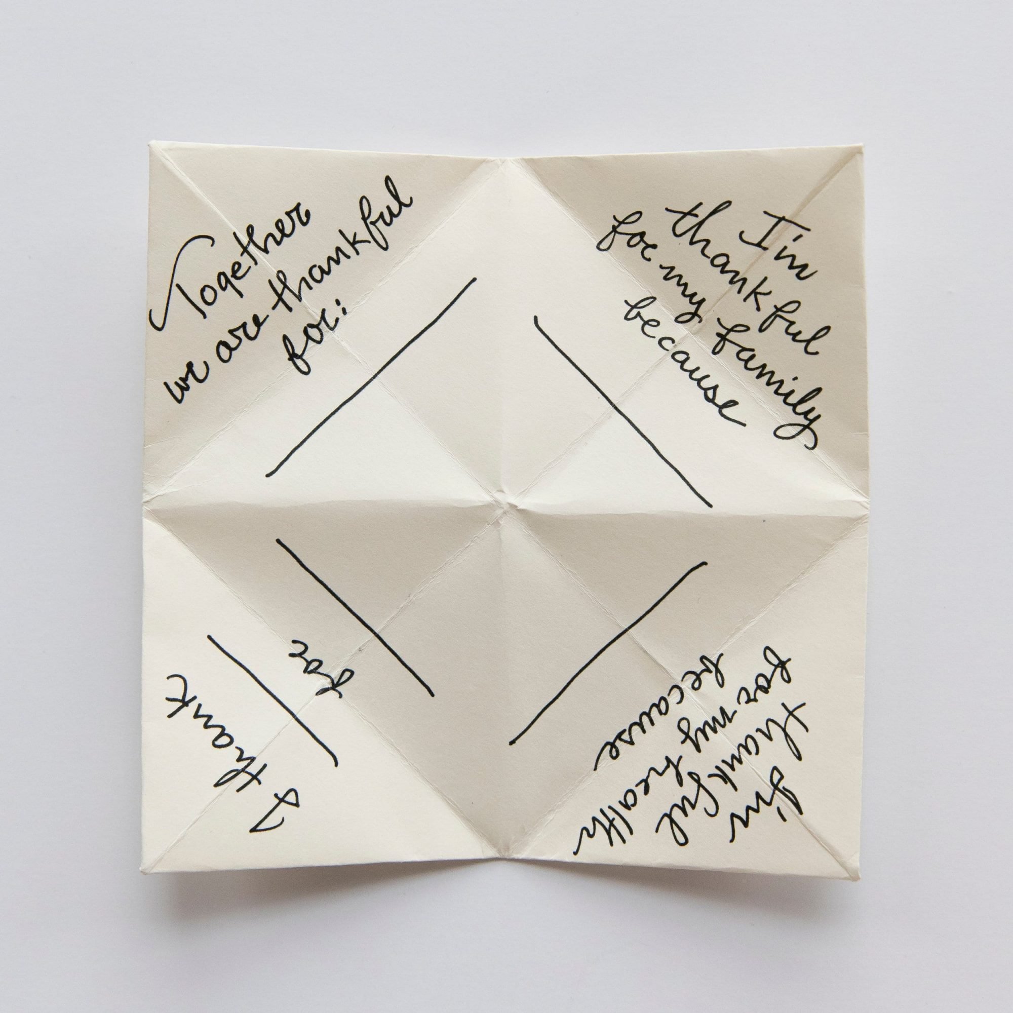 Thanksgiving Cootie Catcher | Darcy Miller Designs
