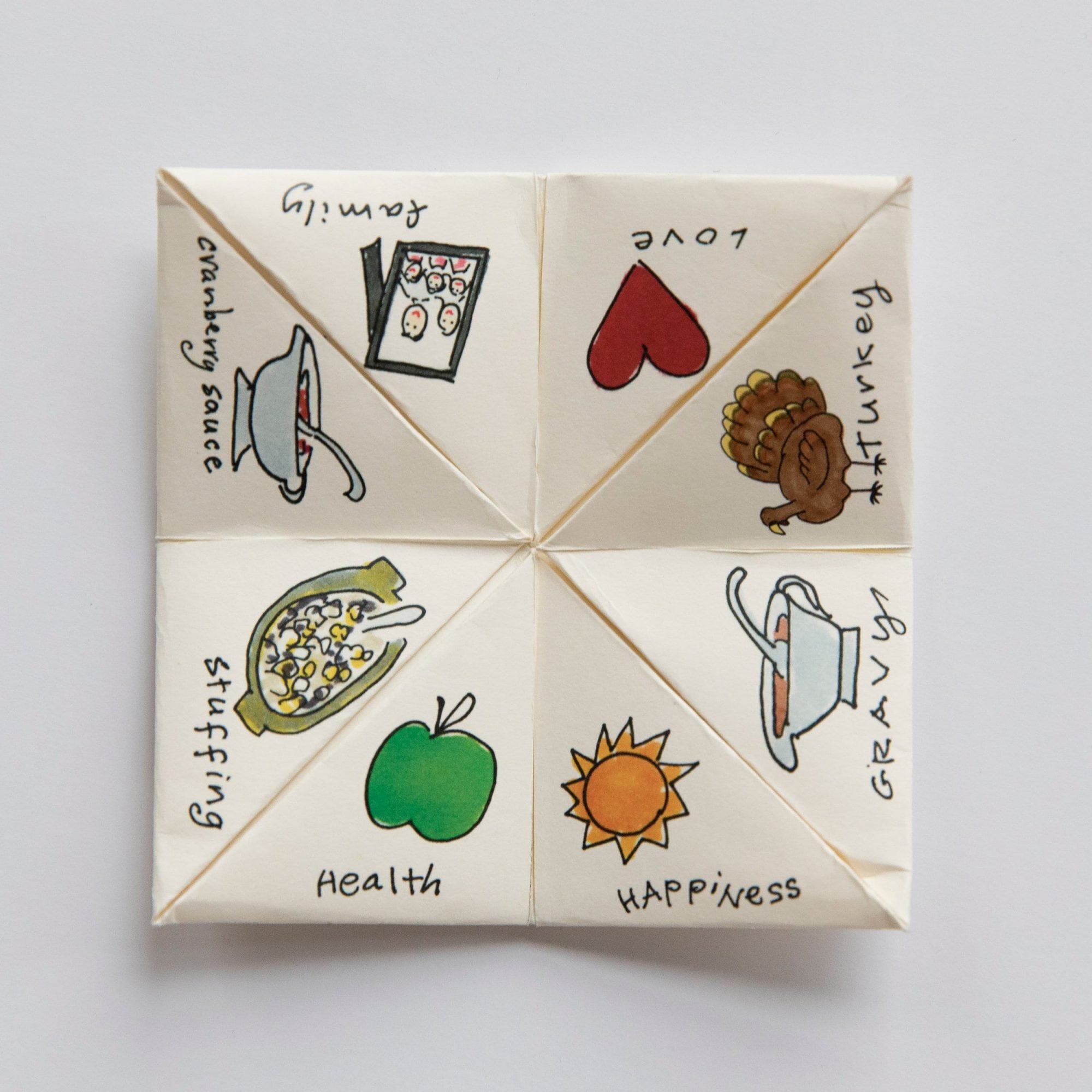 Thanksgiving Cootie Catcher | Darcy Miller Designs