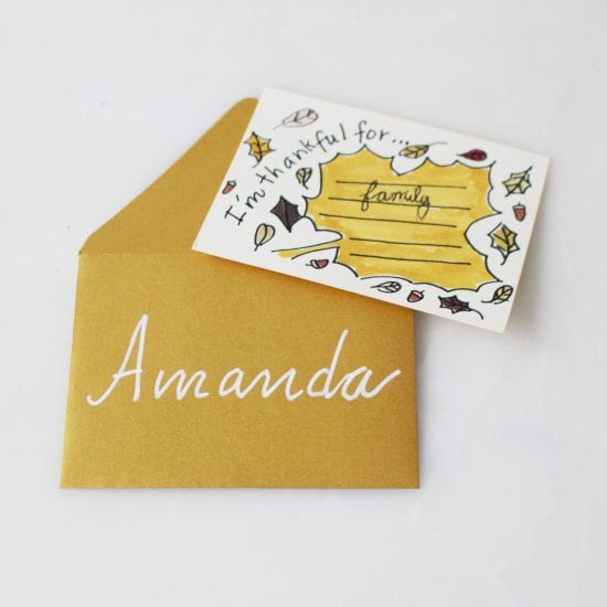 Grateful Placecards | Darcy Miller Designs