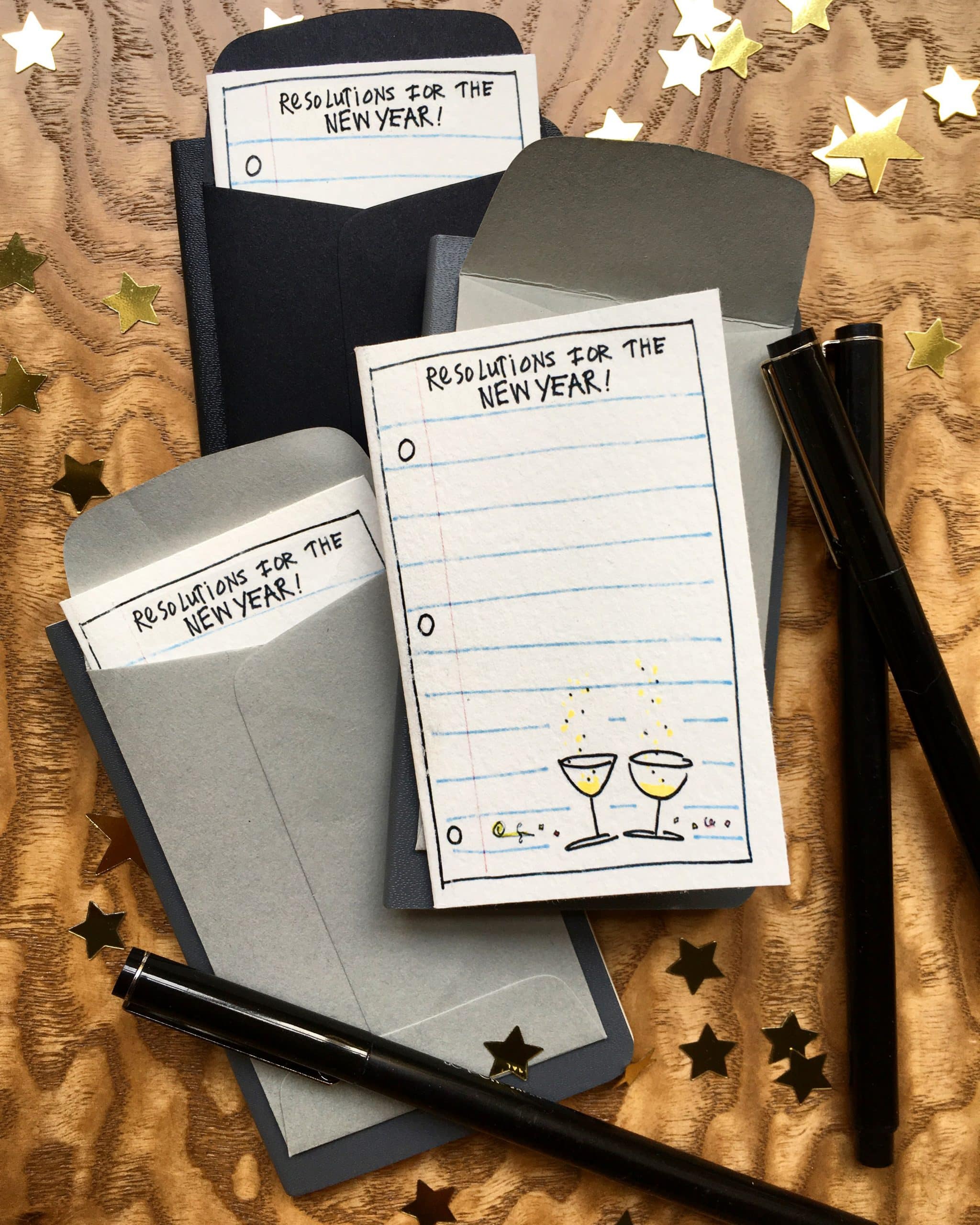 New Years Resolution Cards | Darcy Miller Designs