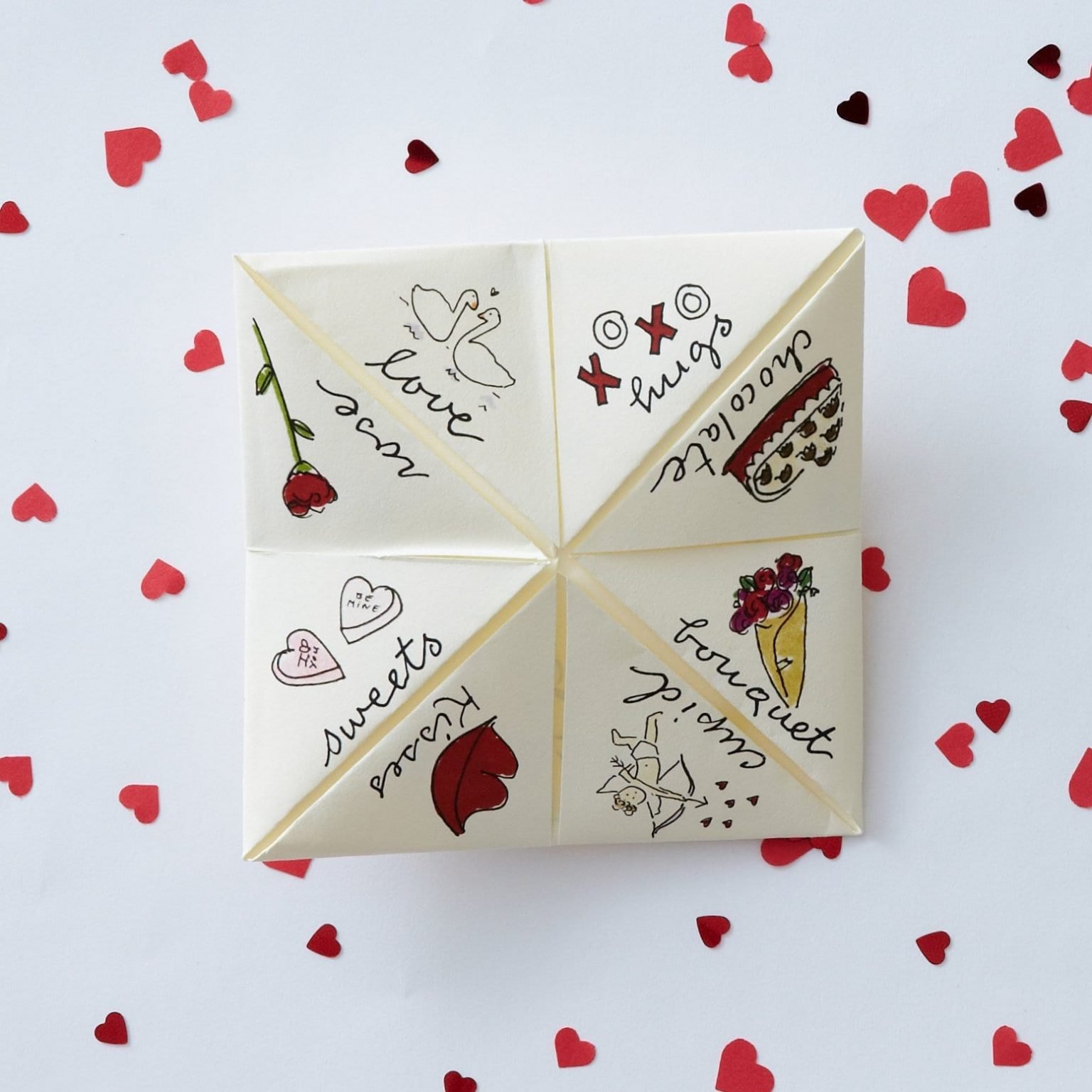 Valentine Cootie Catcher | Darcy Miller Designs