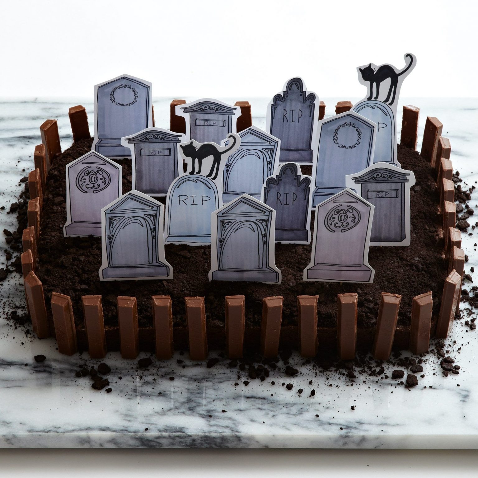 Halloween Brownie Graveyard | Darcy Miller Designs