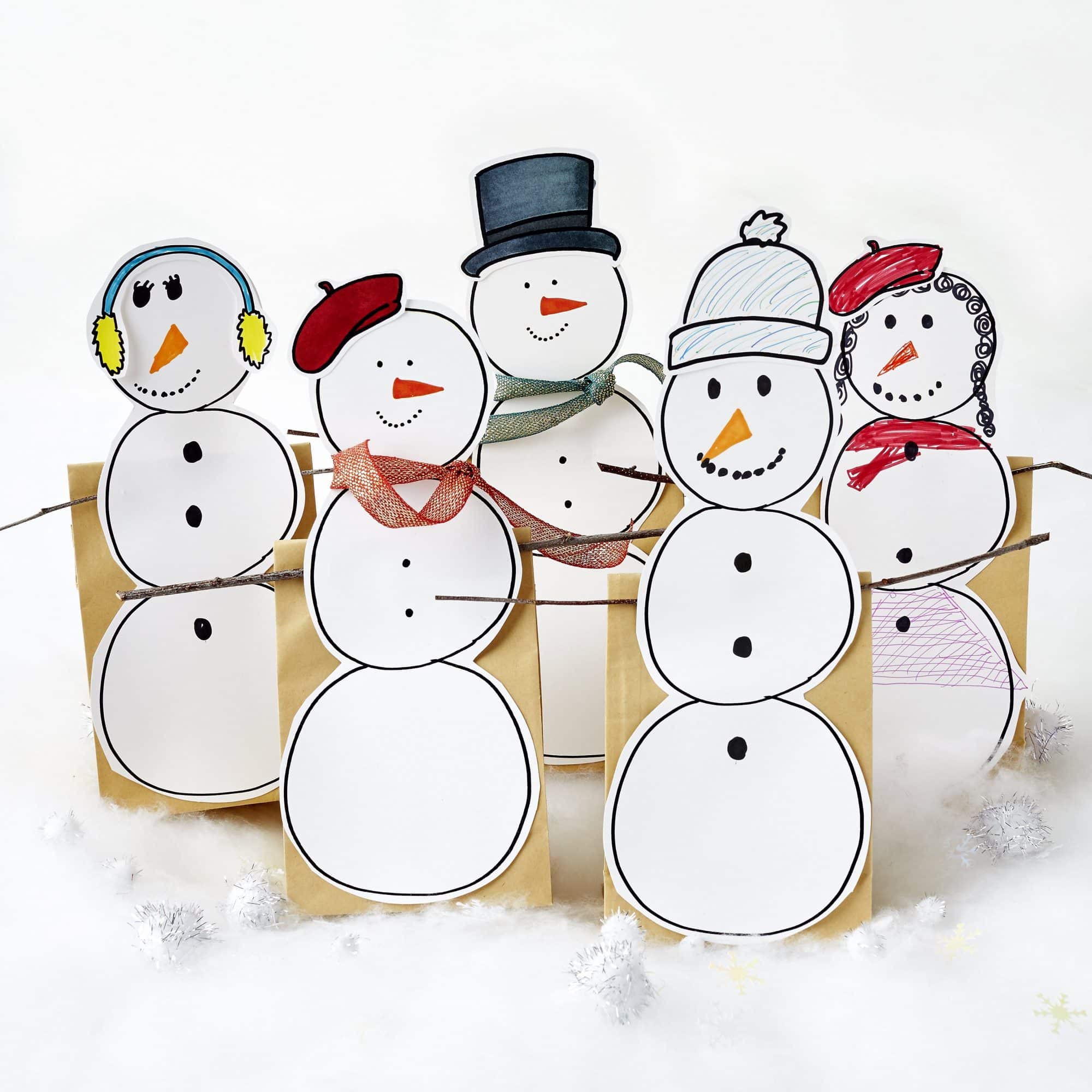 Frosty Fun Snowman Gift Bags | Darcy Miller Designs