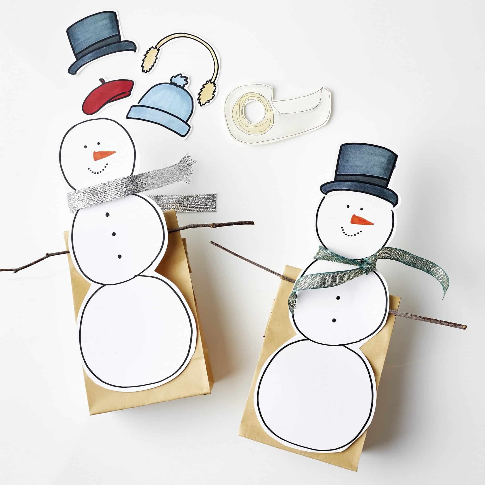 Frosty Fun Snowman Gift Bags | Darcy Miller Designs