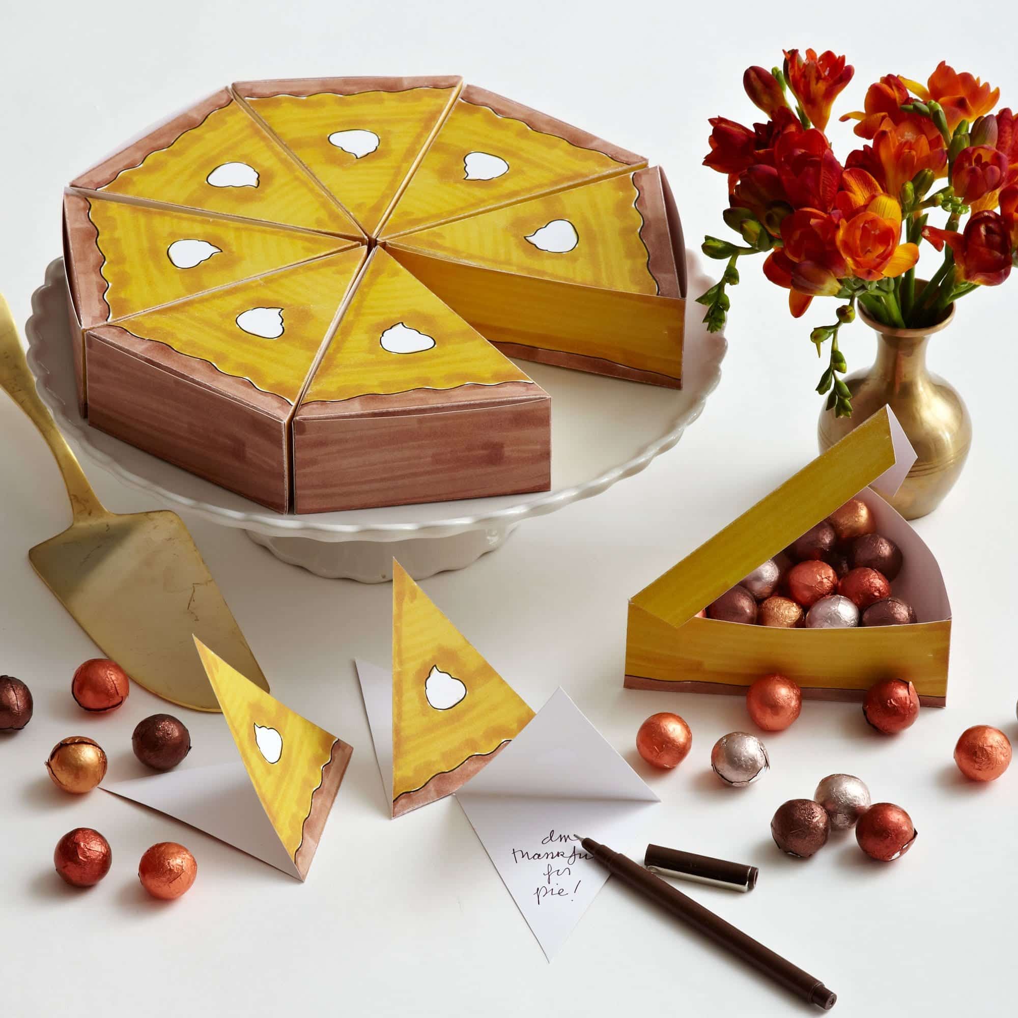 Paper Pie Box Favors | Darcy Miller Designs