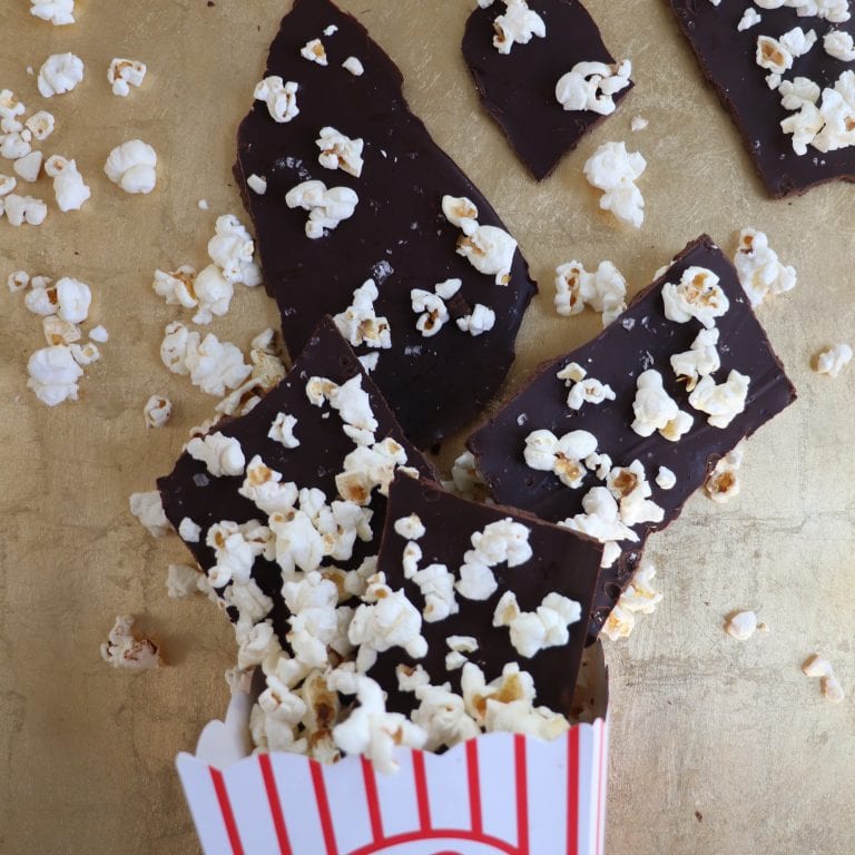 Oscar Party Chocolate Popcorn Bark | Darcy Miller Designs