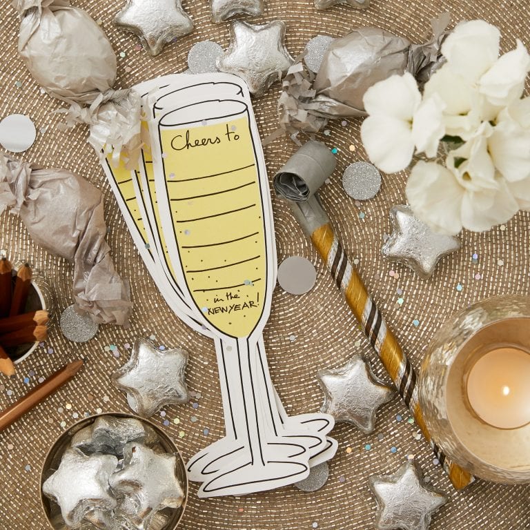 Cheers to the New Year Toast Card | Darcy Miller Designs