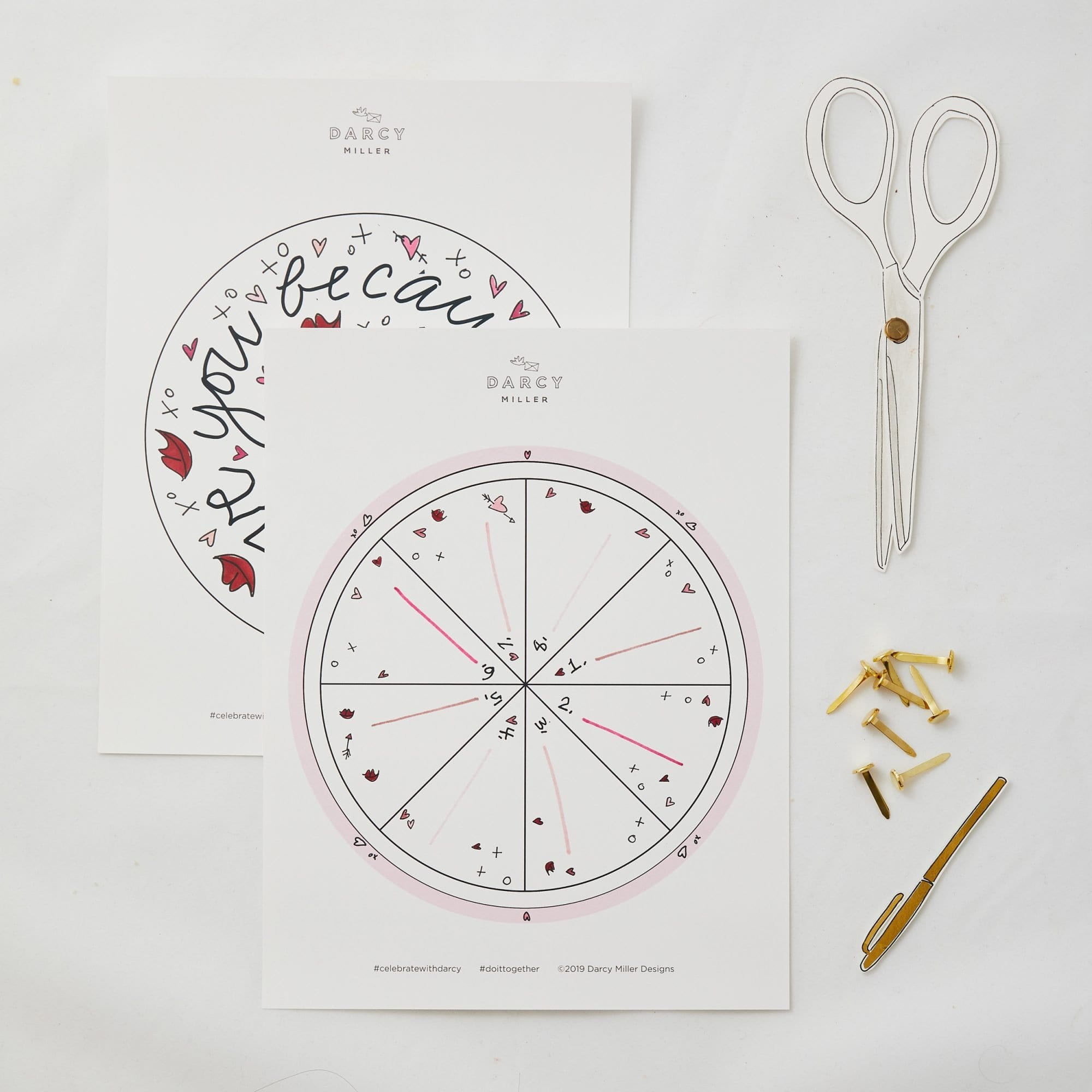 Fill-in-the-Blanks Customized Valentine's Day Spinner | Darcy Miller ...