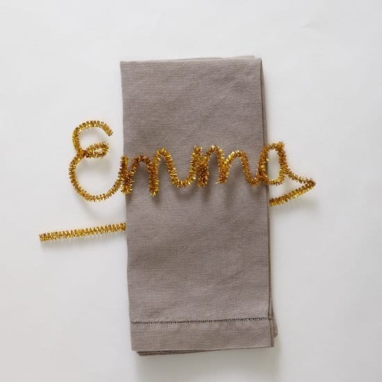 Pipe Cleaner Place Cards | Darcy Miller Designs