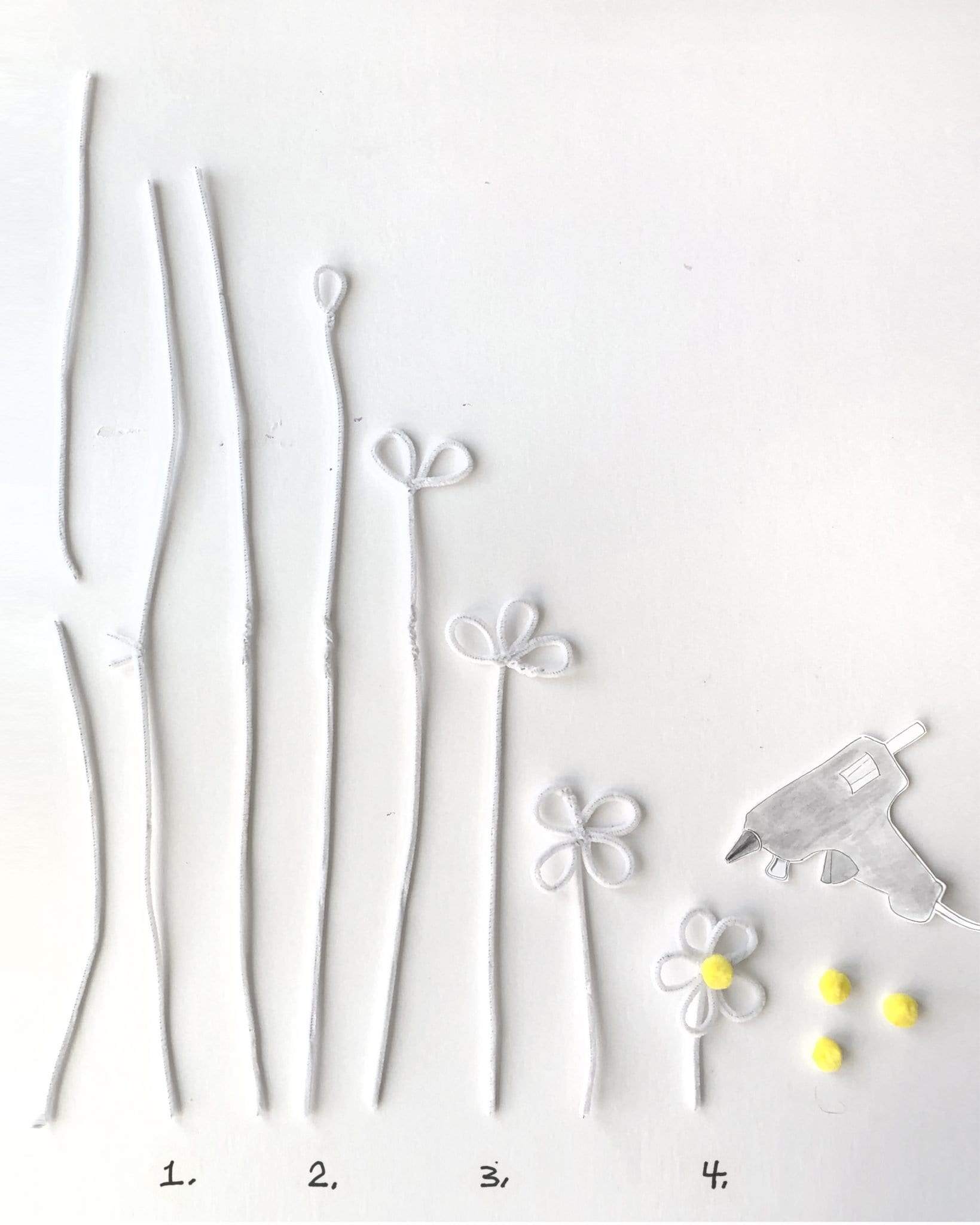 Pipe Cleaner Daisy | Darcy Miller Designs