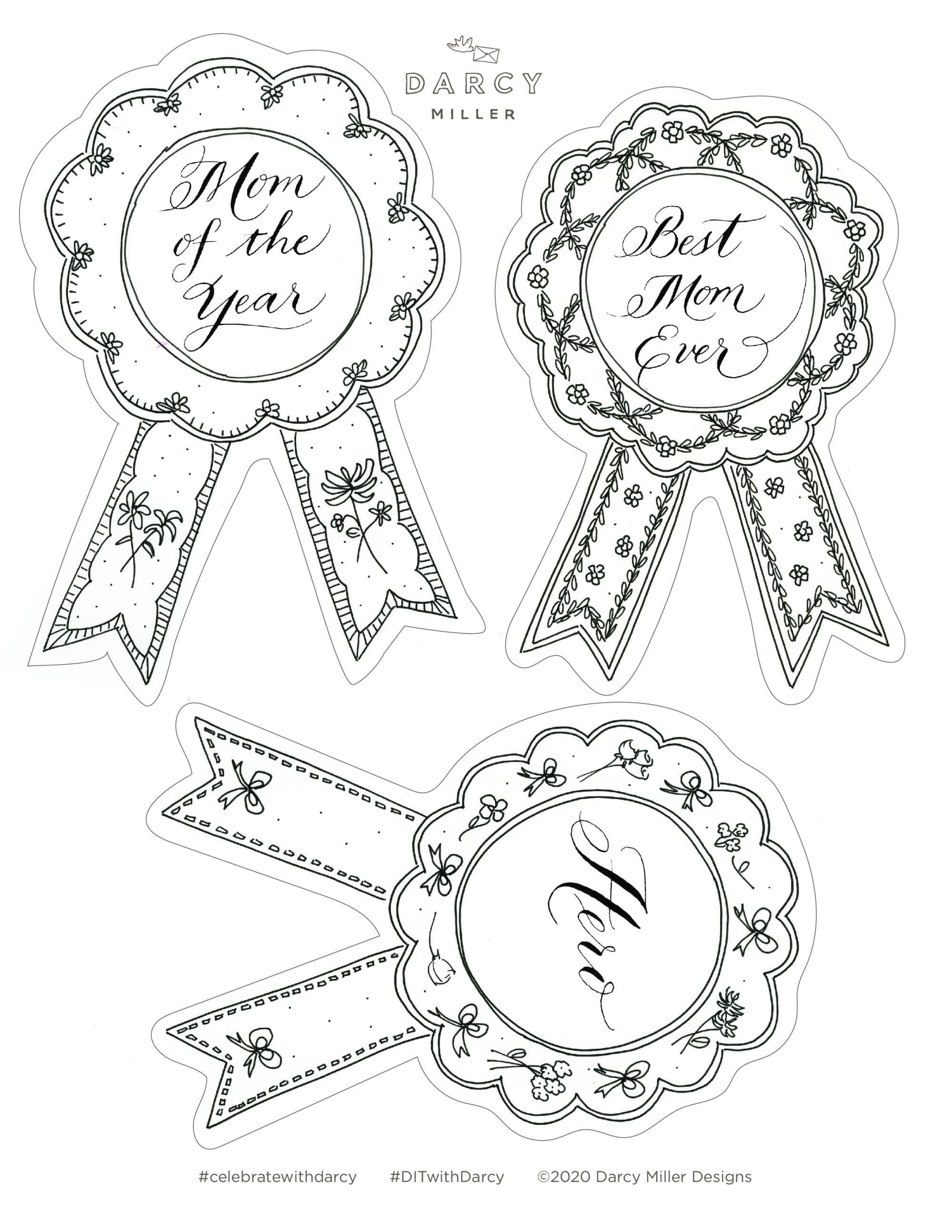 Mother's Day Award Ribbons | Darcy Miller Designs
