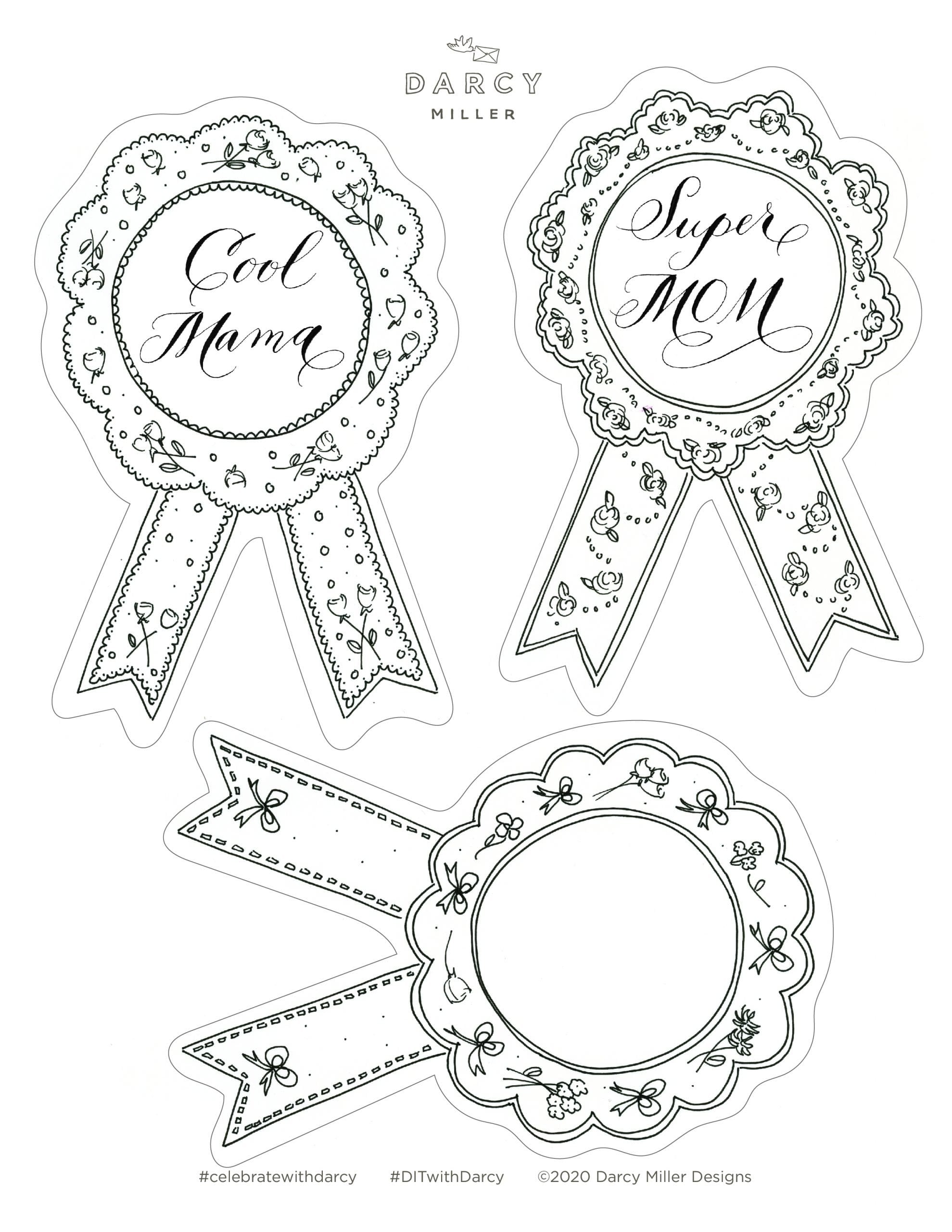 Mother's Day Award Ribbons | Darcy Miller Designs