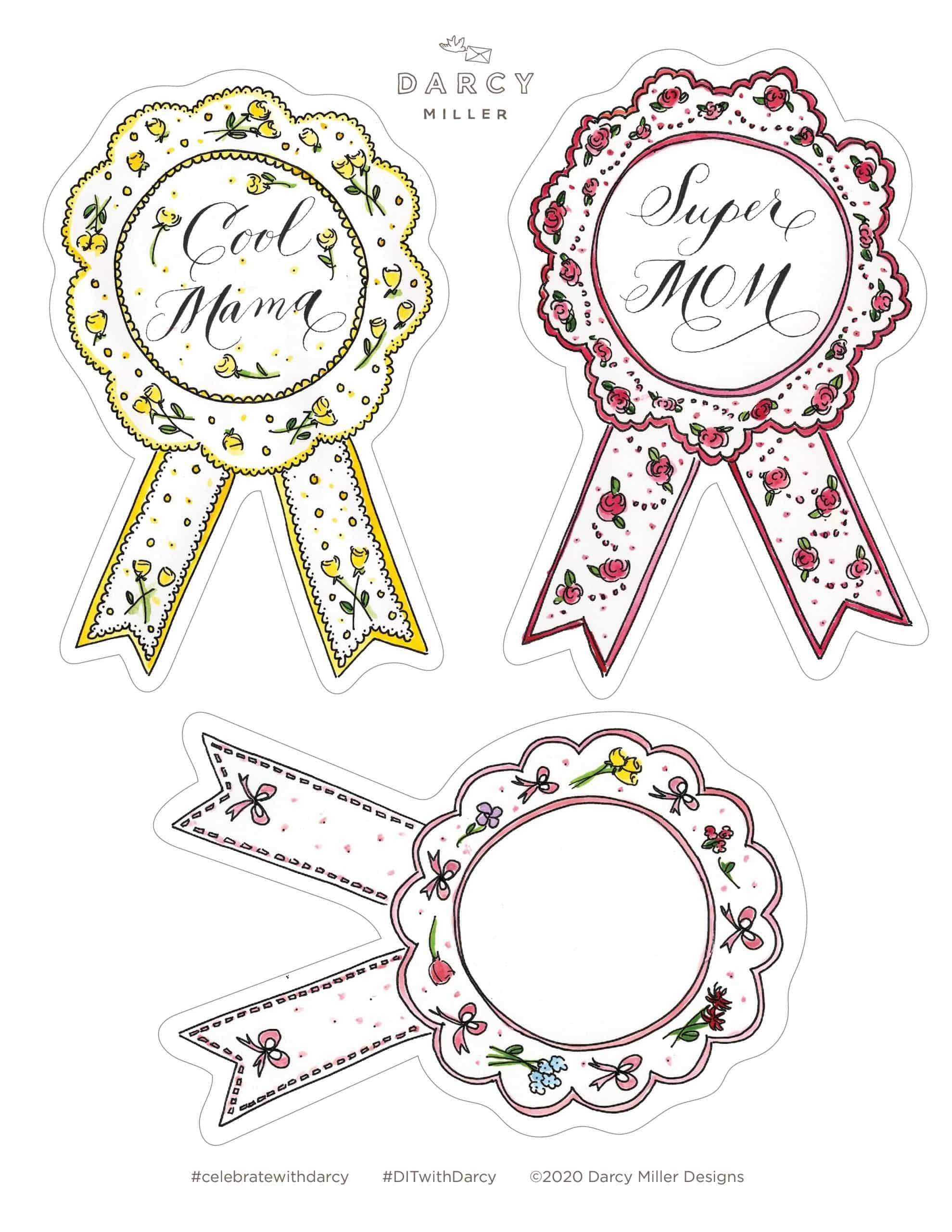 Mother's Day Award Ribbons | Darcy Miller Designs
