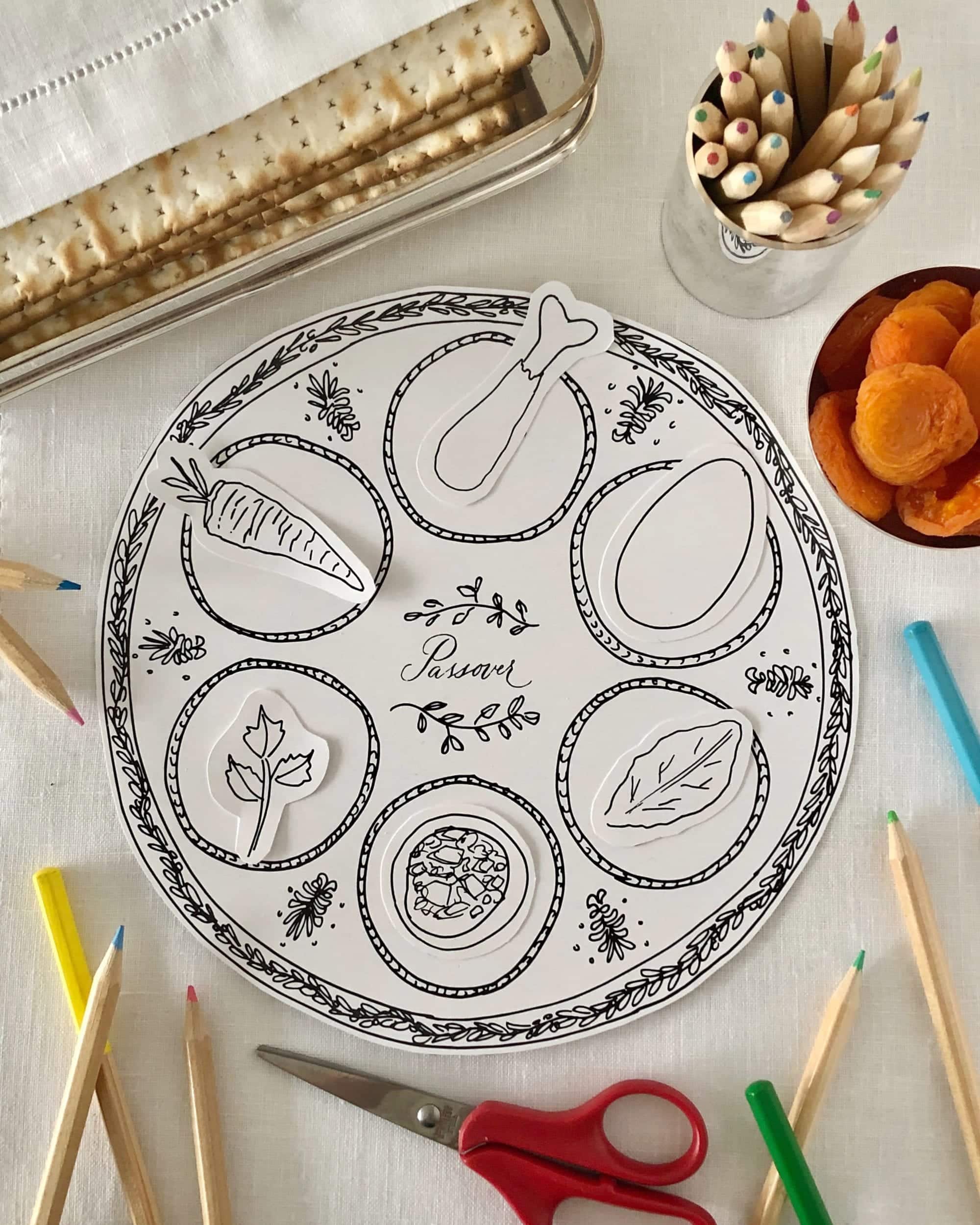Printable Passover Seder Plate | Darcy Miller Designs