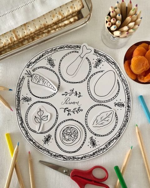 Printable Passover Seder Plate | Darcy Miller Designs