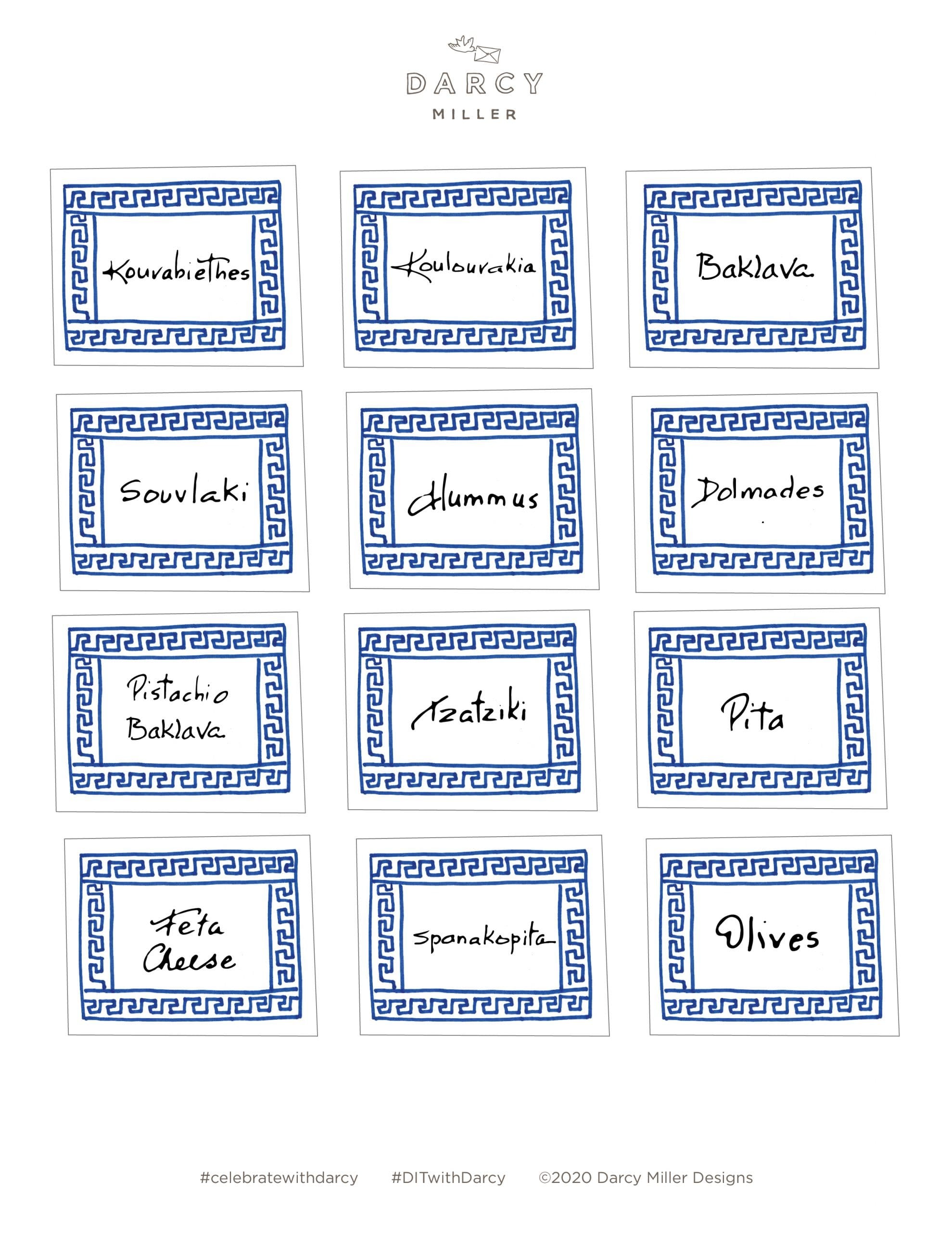 Greek Graze Board | Darcy Miller Designs