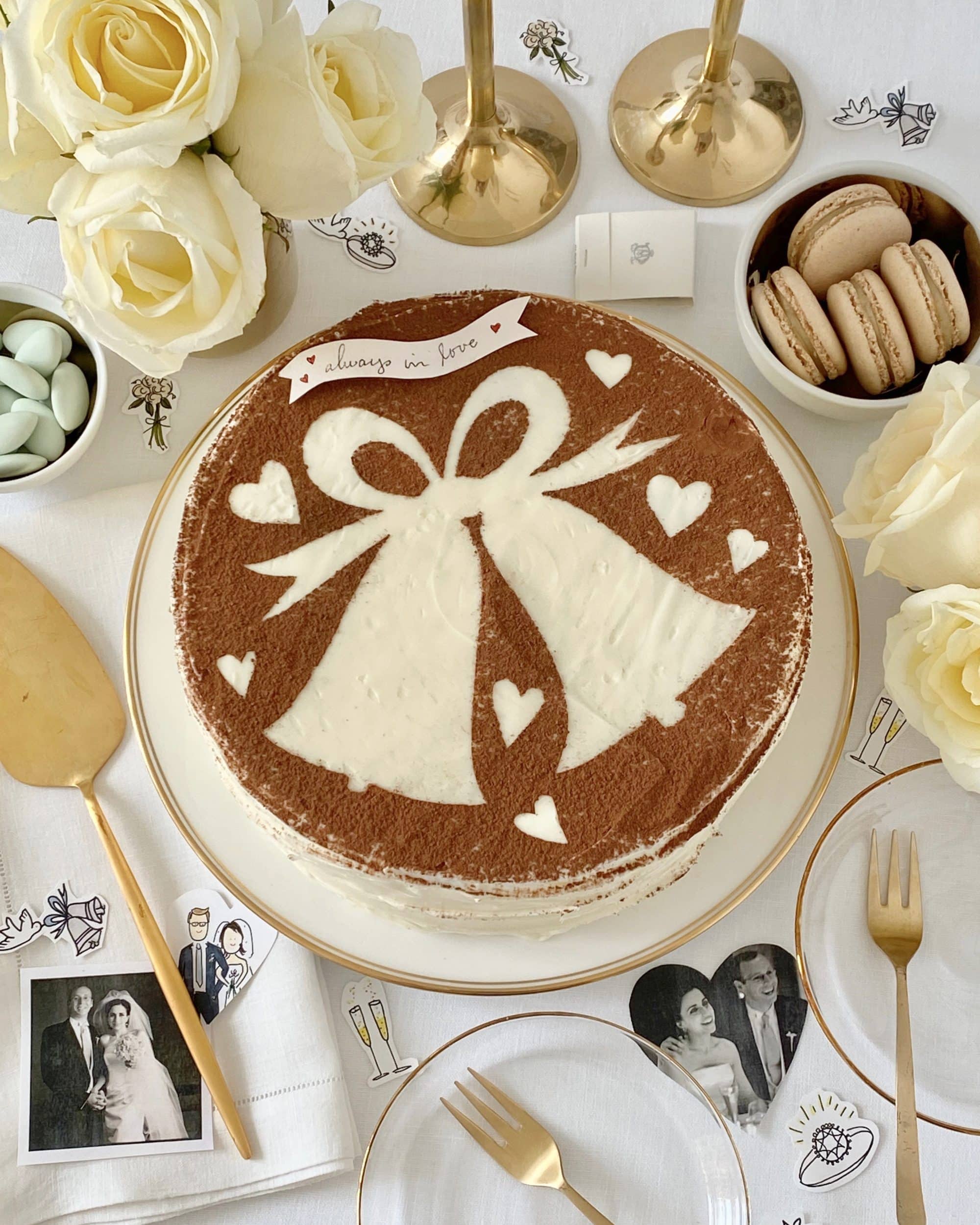 Wedding Bells Cake Stencils | Darcy Miller Designs