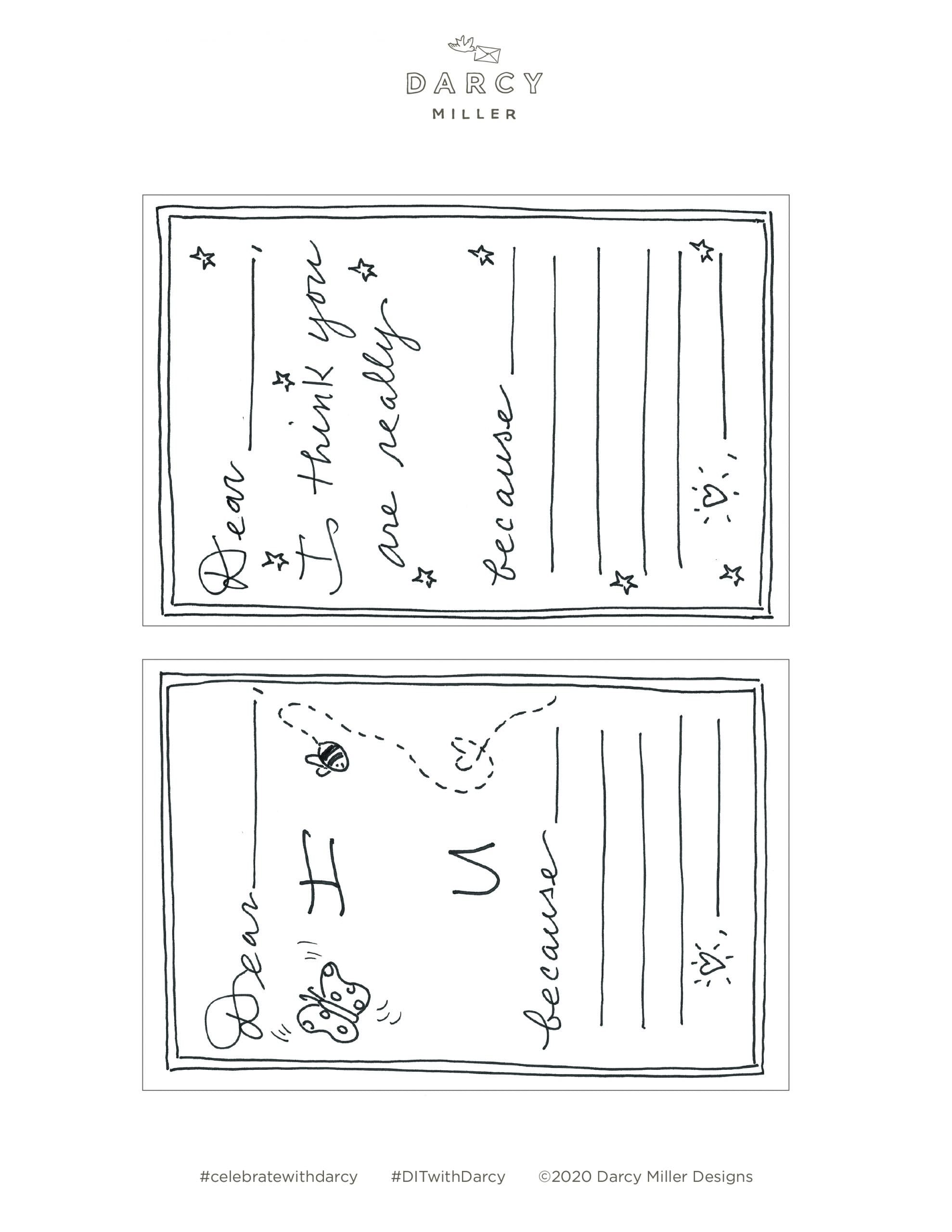 Friendship Bracelet Cards | Darcy Miller Designs