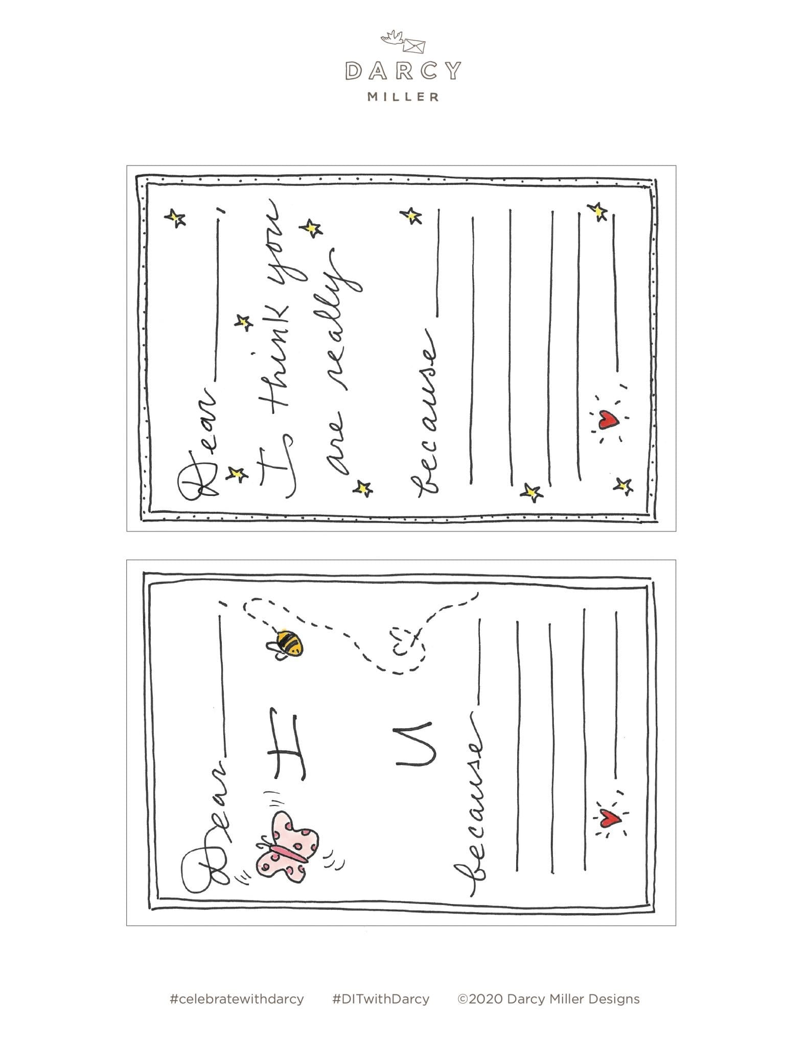 Friendship Bracelet Cards | Darcy Miller Designs