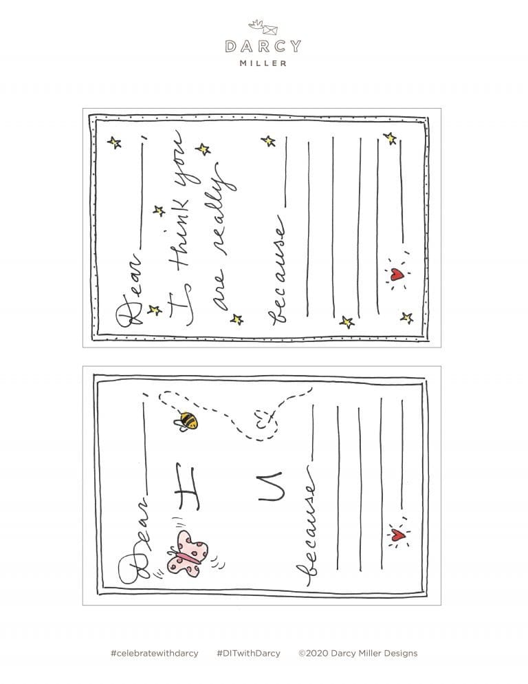 Friendship Bracelet Cards | Darcy Miller Designs