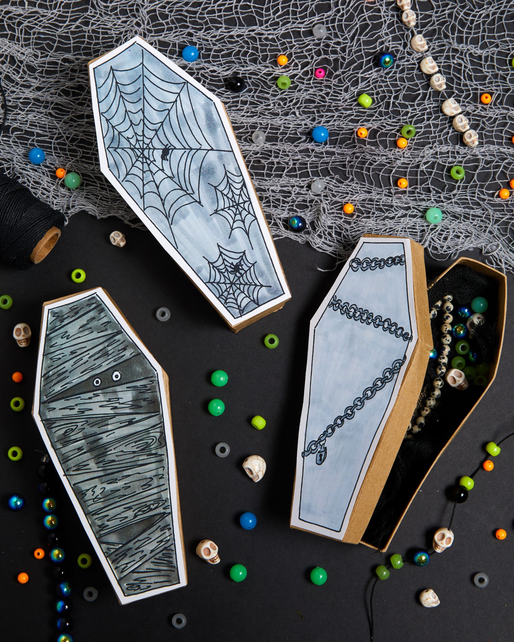 Halloween Coffin Craft Box Favor