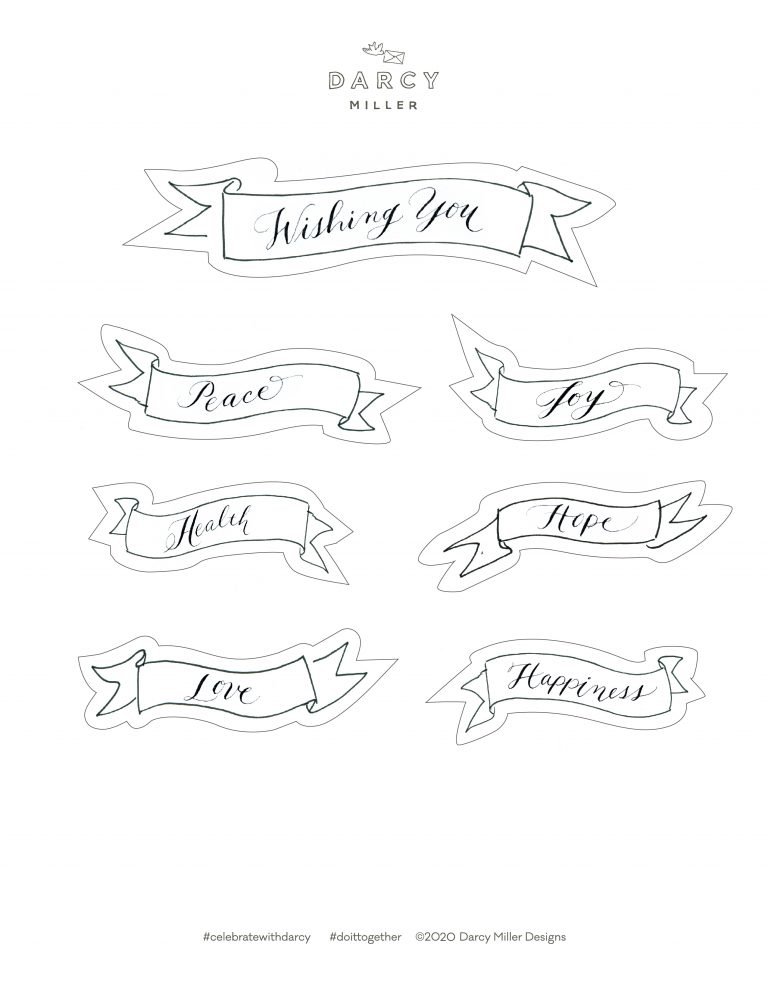 Cake Topper Banners | Darcy Miller Designs