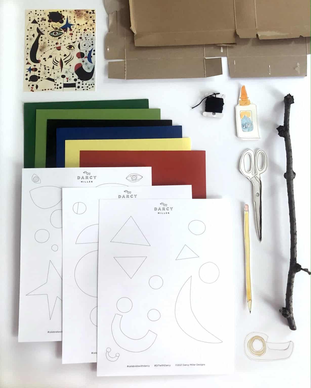 Artist Mobile Craft | Darcy Miller Designs