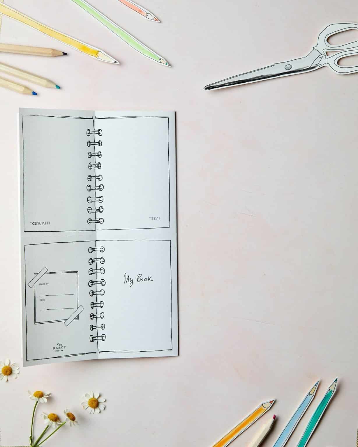 DIY Mini Sketchbook Journals | Darcy Miller Designs