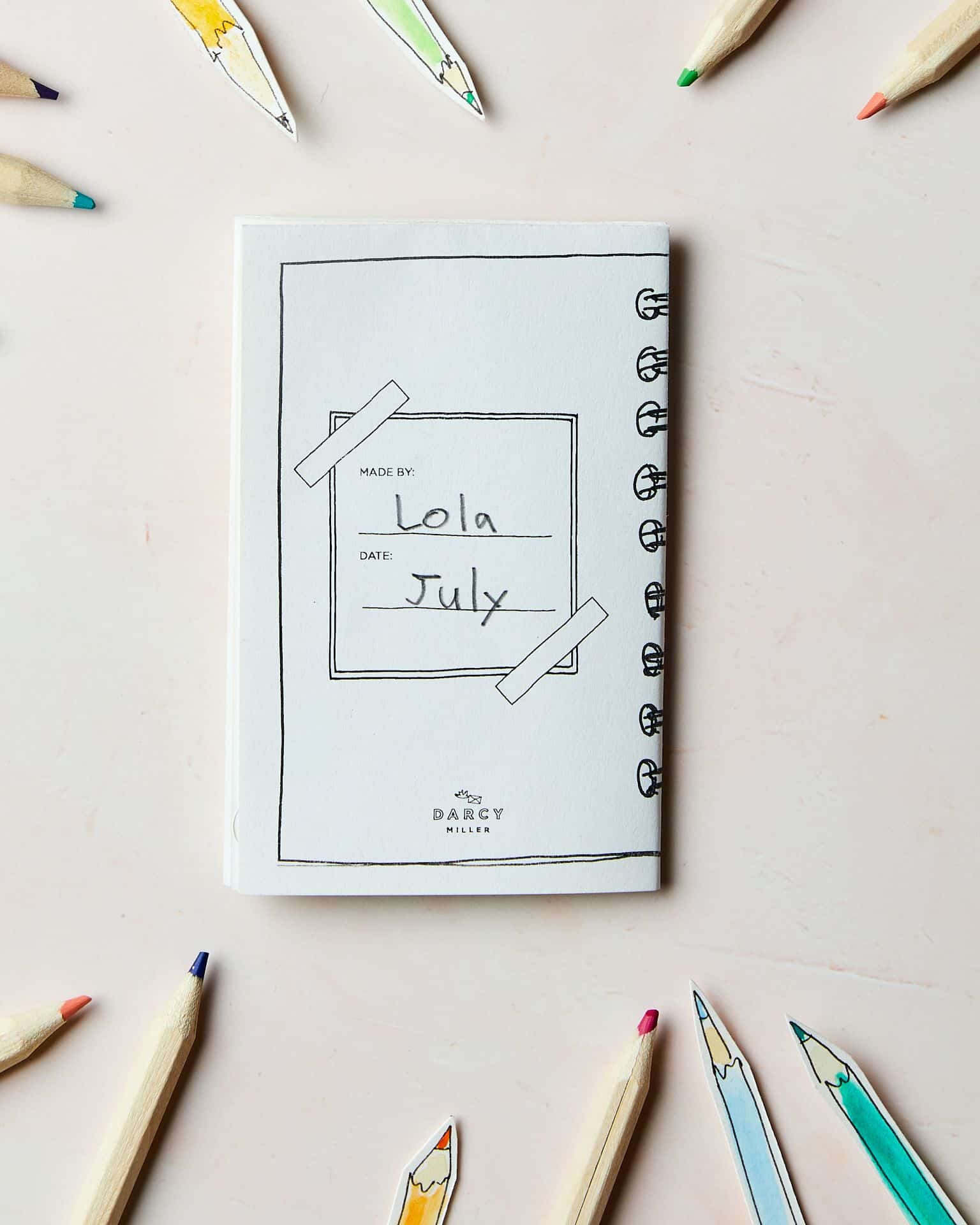 DIY Mini Sketchbook Journals | Darcy Miller Designs