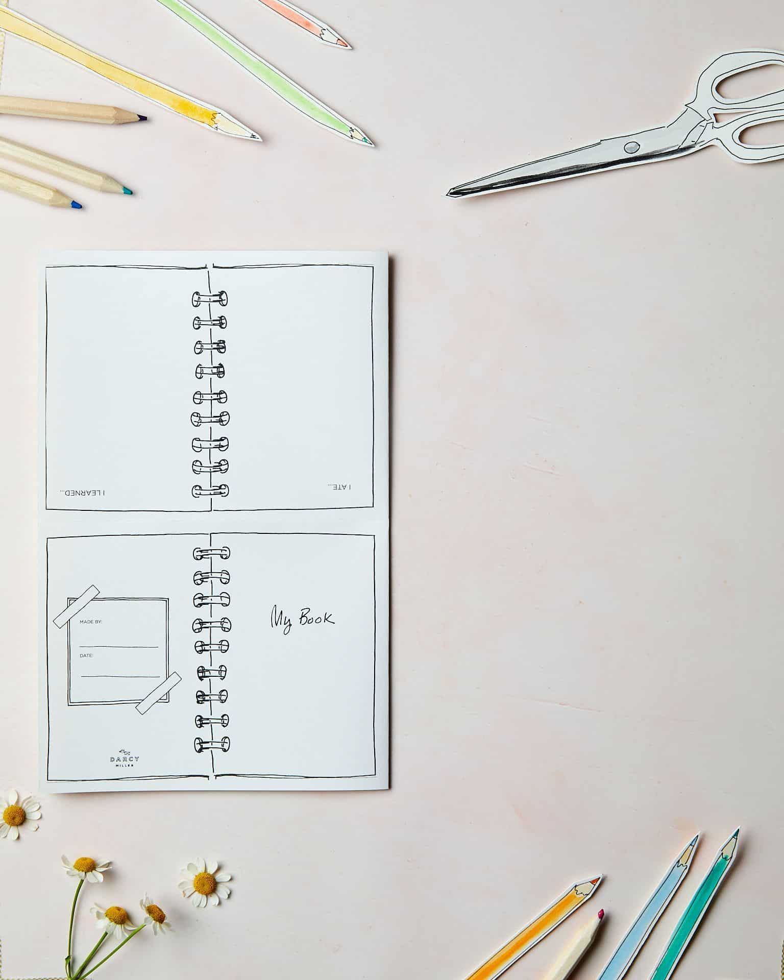 DIY Mini Sketchbook Journals | Darcy Miller Designs