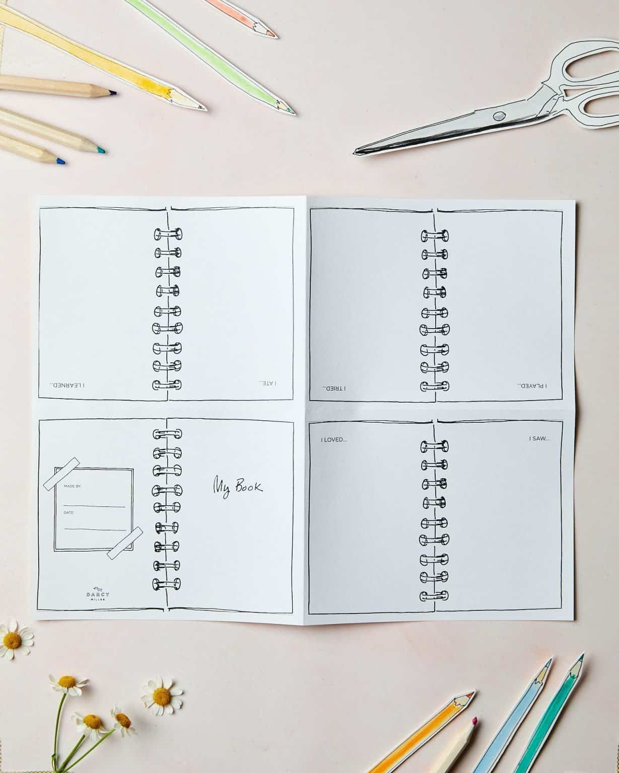 DIY Mini Sketchbook Journals | Darcy Miller Designs