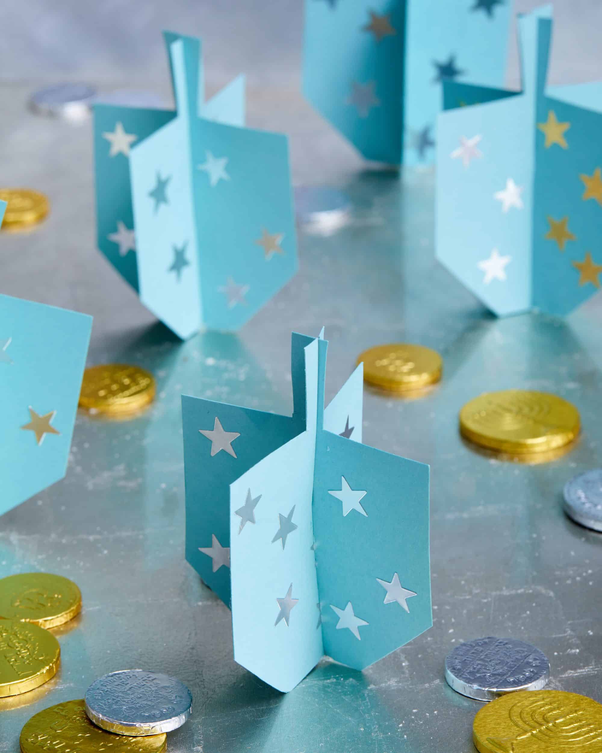 DIY Hanukkah Dreidel Decor | Darcy Miller Designs