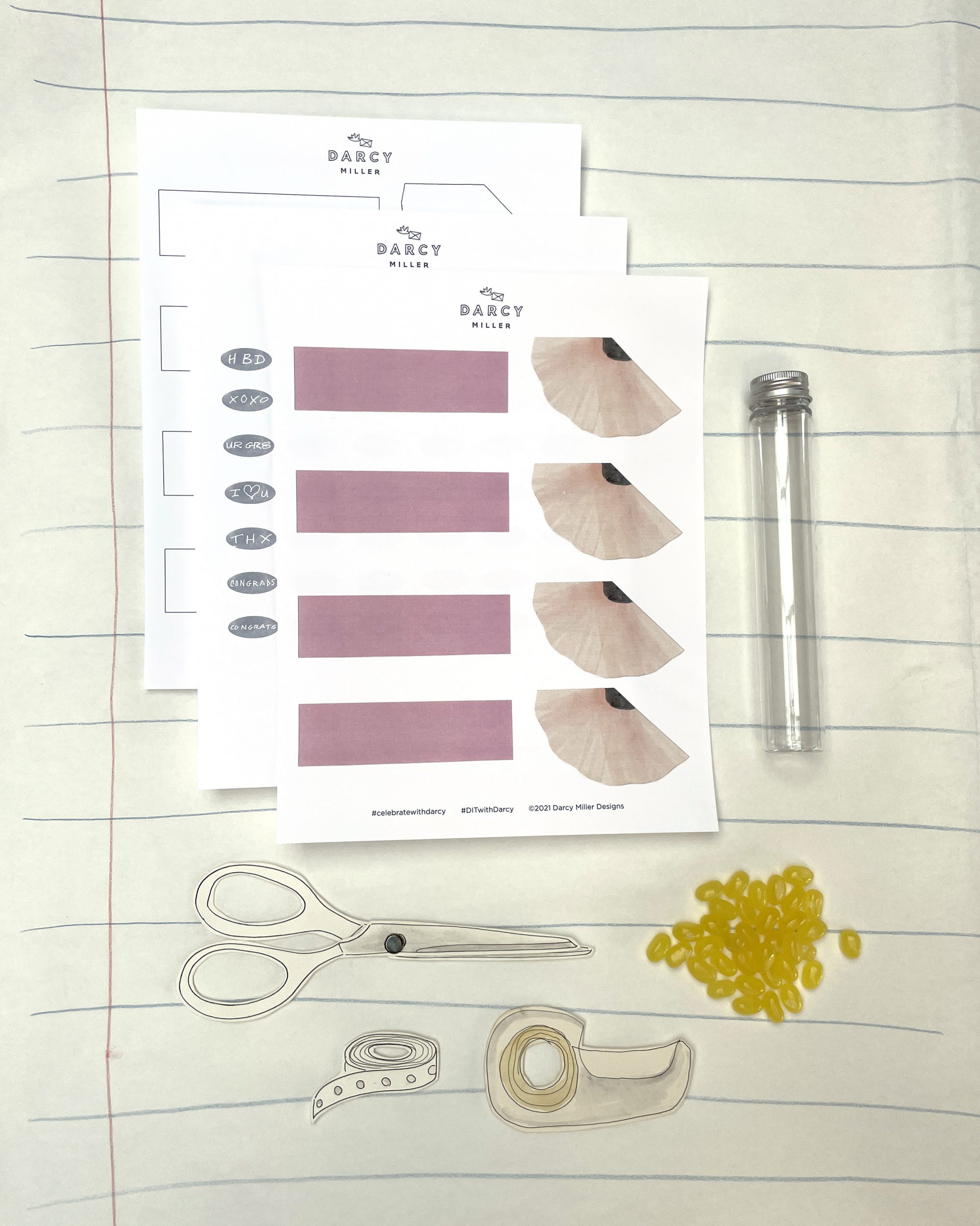 Pencil Party Favors | Darcy Miller Designs