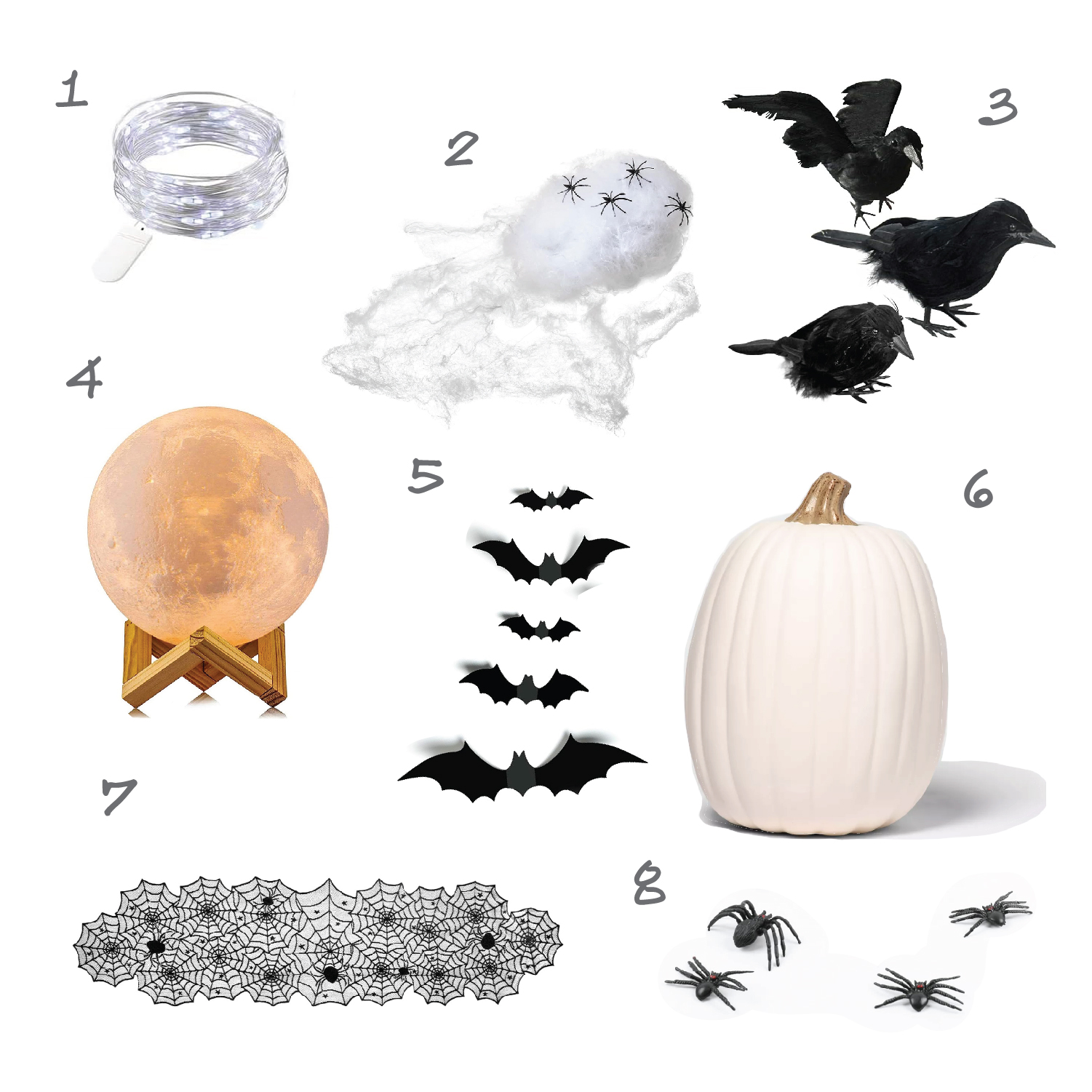 Step Five (optional): Add a glowing moon lamp.