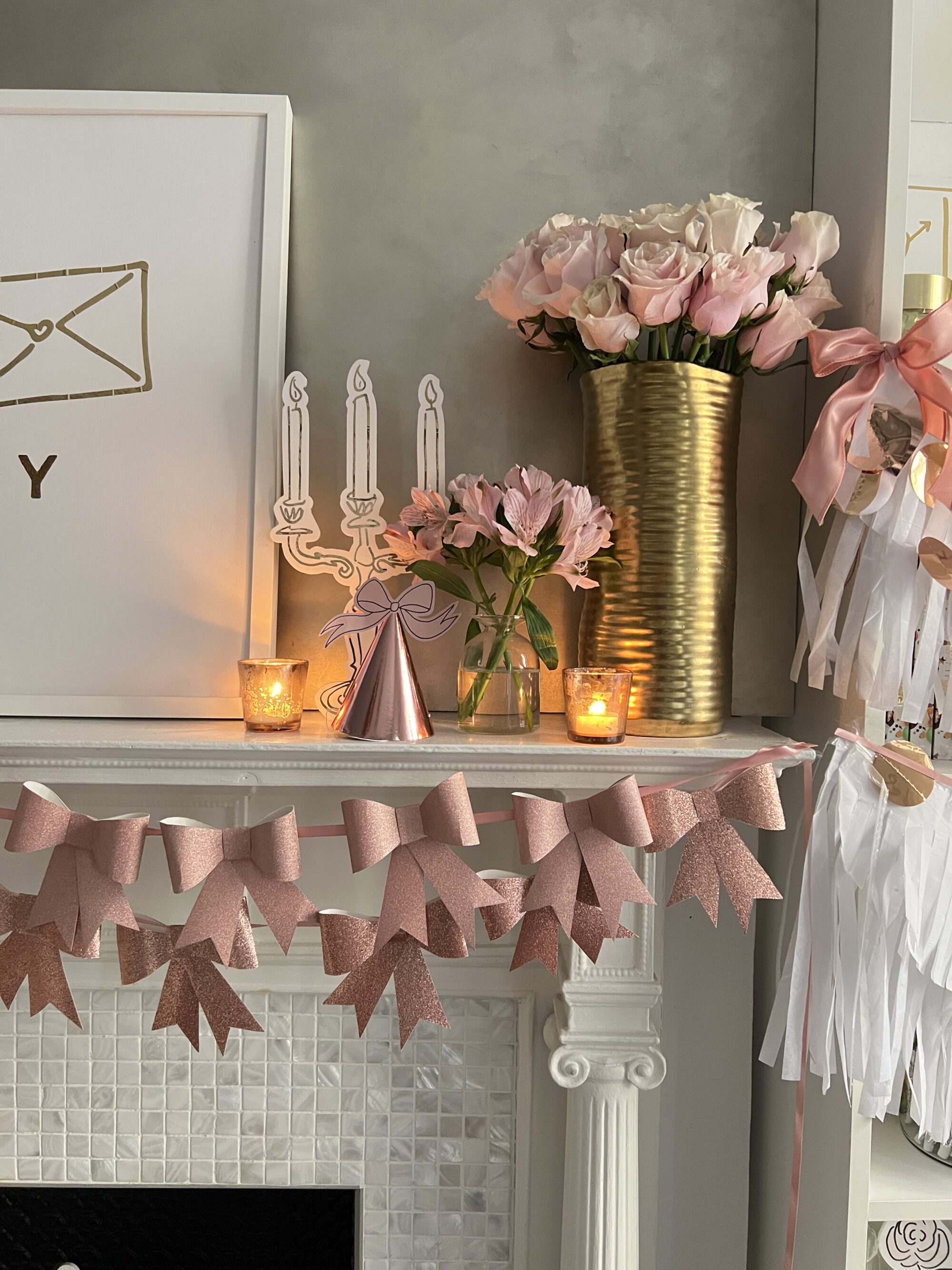 Make two (or more!) garlands and double them up.