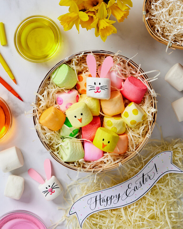 Marshmallows aren’t just a fun, easy, last-minute alternative to Easter eggs. They also take dye ...